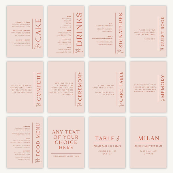 Wedding Cake Sign Wedding Sign A5 Sturdy Foamex Sign Modern Layout ...