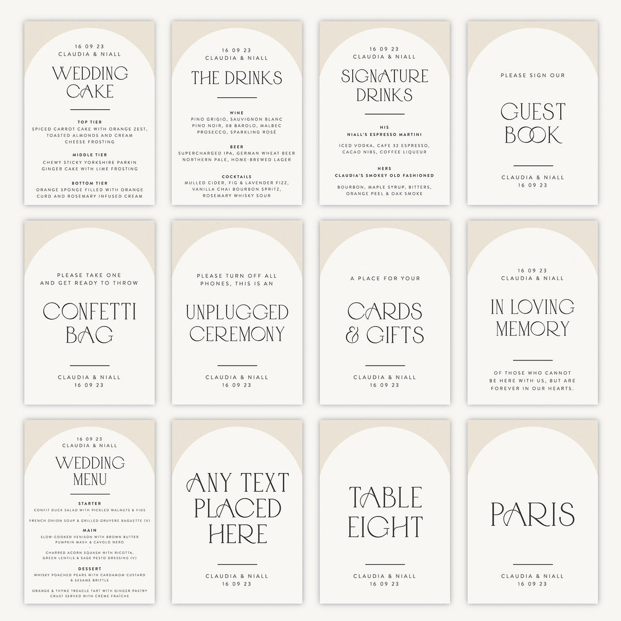 In Loving Memory Sign Wedding Sign A5 Sturdy Foamex Sign Minimalist Ar ...