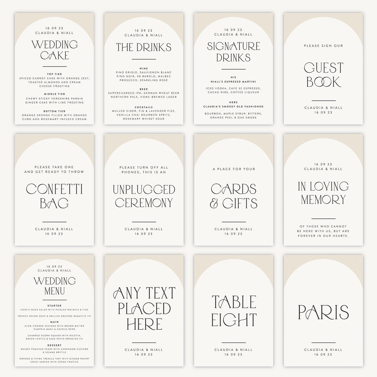 In Loving Memory Sign Wedding Sign A5 Sturdy Foamex Sign Minimalist Ar ...