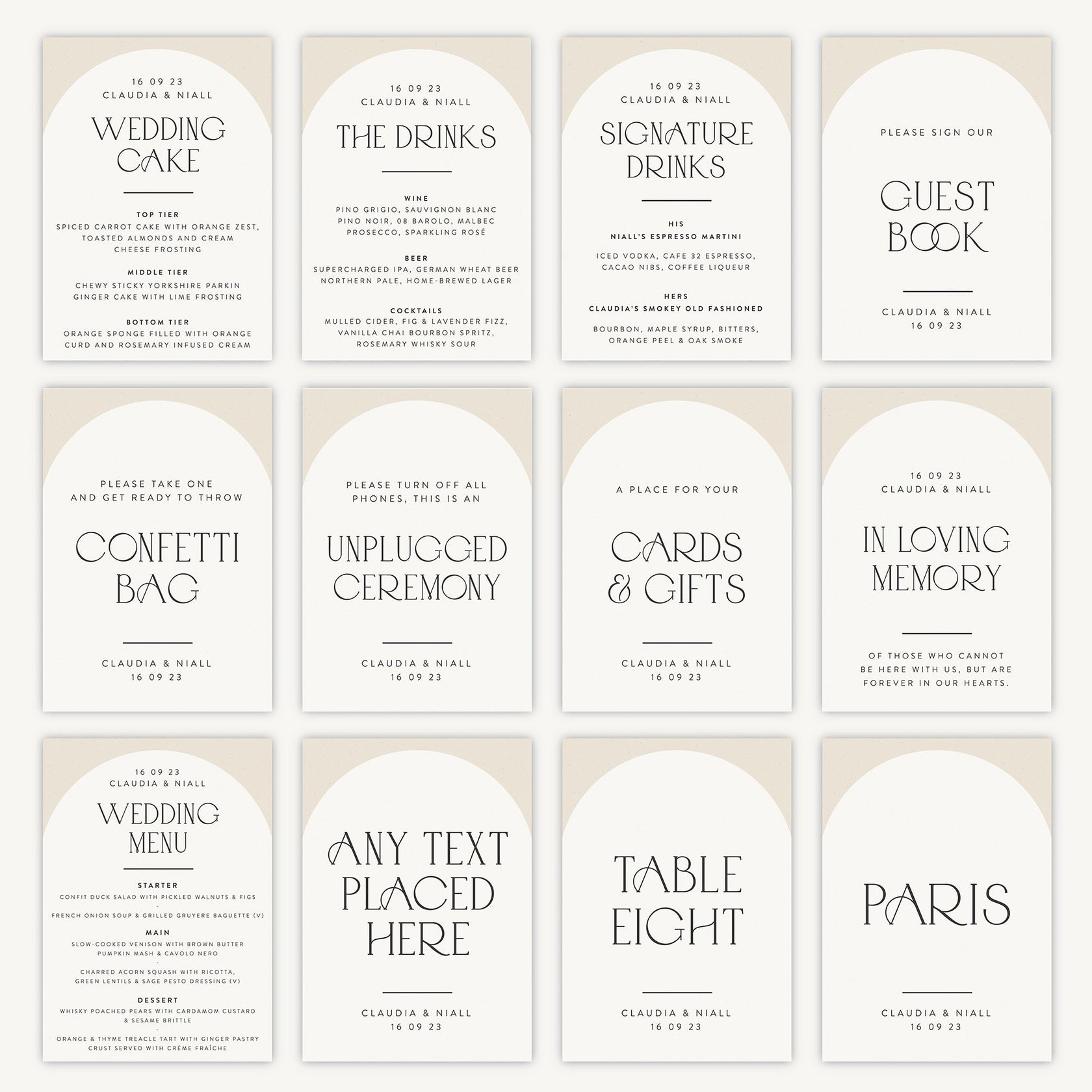 In Loving Memory Sign Wedding Sign A5 Sturdy Foamex Sign Minimalist Ar ...