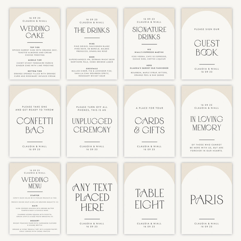 In Loving Memory Sign Wedding Sign A5 Sturdy Foamex Sign Minimalist Ar ...