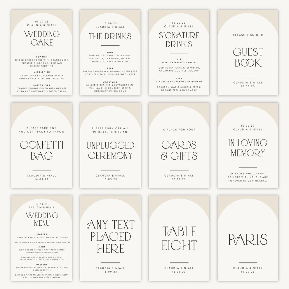 In Loving Memory Sign Wedding Sign A5 Sturdy Foamex Sign Minimalist Ar ...