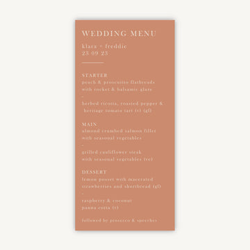 Wedding Menus – Loom Weddings
